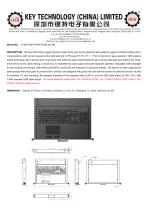 Panel-mount keyboard - K-TEK-V440TP-KP-FN-BL-SC-DR - Key Technology ...