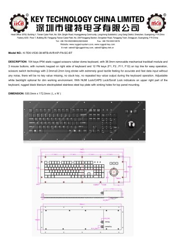 K-TEK-M350-38-MTB-FN-BL-NV-151B - Key Technology China Limited - PDF Catalogs | Technical ...