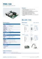 PMX-101 - Vecow Co., Ltd. - PDF Catalogs | Technical Documentation | Brochure