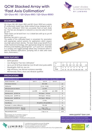 QCW Mini-Stacked Array - LUMIBIRD - PDF Catalogs | Technical ...