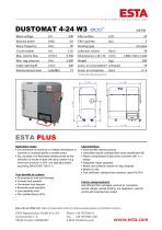 Datasheet DUSTOMAT 4-24 W3 ECO+ - ESTA Extraction - PDF Catalogs ...