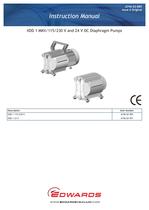 Diaphragm vacuum pump - XDD1 - EDWARDS - dry / single-stage / for laboratories