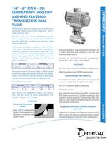 Eliminator™ 2000 WOG / 600 ANSI Class Screwed End Ball Valves - Metso ...
