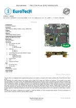 CPU-1452_sf - Eurotech - PDF Catalogs | Technical Documentation | Brochure