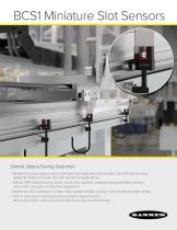 BCS1 Miniature Slot Sensors - BANNER ENGINEERING CORP. - PDF Catalogs ...