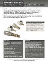 HyPerformance High Pressure Valves Brochure - HYDRAFORCE - PDF Catalogs ...