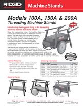 MODELS 100A, 150A & 200A THREADING MACHINE STANDS - Ridge Tool - PDF ...