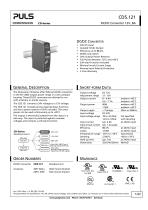 CD5.121 - PULS GmbH - PDF Catalogs | Technical Documentation | Brochure