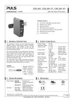 CS5.241-S1 - PULS GmbH - PDF Catalogs | Technical Documentation | Brochure