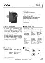 CT10.241 - PULS GmbH - PDF Catalogs | Technical Documentation | Brochure