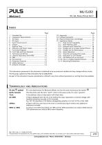 ML15.051 - PULS GmbH - PDF Catalogs | Technical Documentation | Brochure