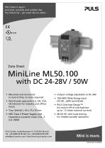 ML50.101 - PULS GmbH - PDF Catalogs | Technical Documentation | Brochure