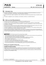 QT40.481 - PULS GmbH - PDF Catalogs | Technical Documentation | Brochure