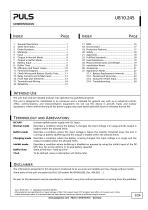 UB10.245 - PULS GmbH - PDF Catalogs | Technical Documentation | Brochure