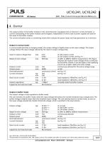 UC10.242 - PULS GmbH - PDF Catalogs | Technical Documentation | Brochure