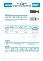 RELIEF VALVES - YUKEN Europe Ltd. - PDF Catalogs | Technical Documentation | Brochure