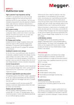MFT-X - MEGGER - PDF Catalogs | Technical Documentation | Brochure