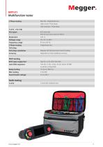 MFT-X - MEGGER - PDF Catalogs | Technical Documentation | Brochure