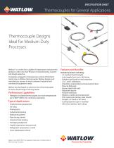 Thermocouple Designs - Watlow Electric Manufacturing Company - PDF ...