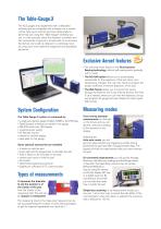 TABLE-GAUGE X - MARPOSS - PDF Catalogs | Technical Documentation | Brochure
