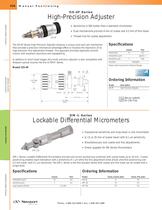 High-Precision Adjuster, Lockable Differential Micrometers - MICRO ...