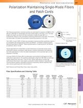 Polarization Maintaining Fibers and Patch Cords - MICRO-CONTROLE / Spectra-Physics - PDF ...