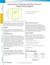 Pyroelectric Detectors for Oriel Merlin™ Radiometry System - MICRO ...