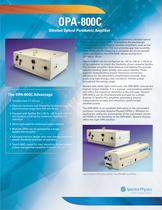 Ultrafast Optical Parametric Amplifier- OPA-800C - MICRO-CONTROLE ...