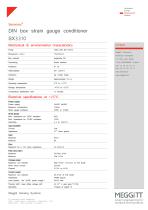 Strain gauge conditioner SX3310 - SENSOREX MEGGITT - PDF Catalogs ...