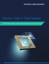 ASIC test socket - DaVinci Gen V - Smiths Interconnect - coaxial