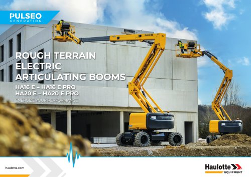 HA20 LE/LE PRO - Haulotte - PDF Catalogs | Technical Documentation | Brochure