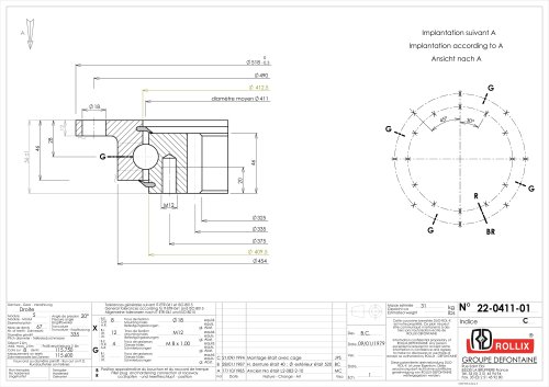 Rollix slewing rings catalogue English version - DEFONTAINE - ROLLIX ...
