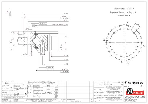 Rollix slewing rings catalogue English version - DEFONTAINE - ROLLIX ...