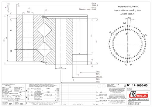 Rollix slewing rings catalogue English version - DEFONTAINE - ROLLIX ...
