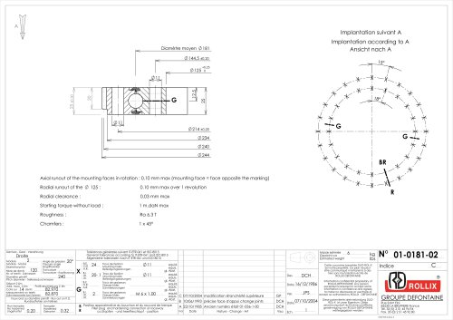 Rollix slewing rings catalogue English version - DEFONTAINE - ROLLIX ...