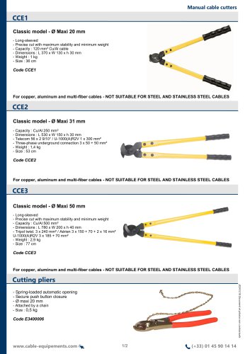 VEHICLES BRIDGE 10T - CABLE EQUIPEMENTS - PDF Catalogs | Technical ...