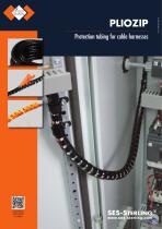 Protection sleeve - PLIOZIP - SES-STERLING - spiral / for cables ...