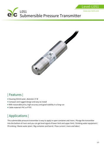 eyc-tech THS88MAX Industrial Dew Point Transmitter - eyc-tech - PDF Catalogs | Technical ...