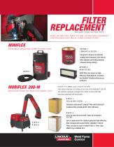 FILTER REPLACEMENT ® WELDING FUME EXTRACTOR - Lincoln Electric - PDF ...