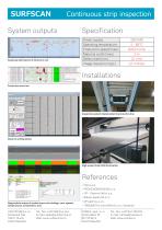 Continuous strip inspection SURFSCAN - UniscanDETECTOR - UVB TECHNIK s ...