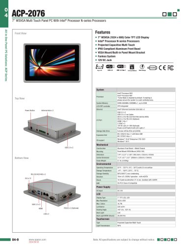 BOXER-8621AI - AAEON - PDF Catalogs | Technical Documentation | Brochure