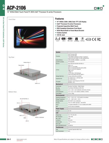 BOXER-8240AI - AAEON - PDF Catalogs | Technical Documentation | Brochure