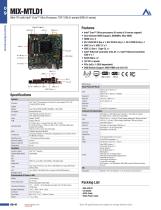 Mini-ITXマザーボード - MIX-MTLD1 - AAEON - 産業用