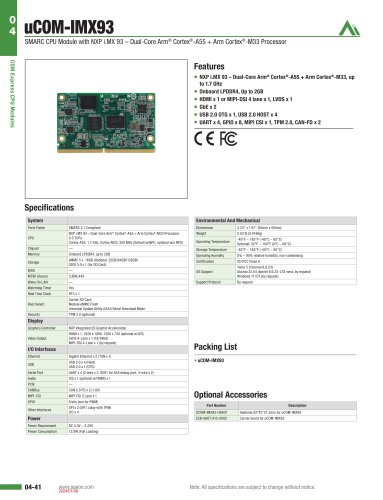 Pico Ehl4 Aaeon Pdf Catalogs Technical Documentation Brochure