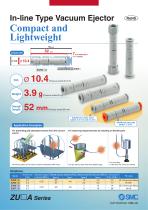 In-line Type Vacuum Ejector - SMC - PDF Catalogs | Technical Documentation | Brochure