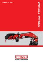 Truck-mounted crane - F1750R-HXP TECHNO series - Fassi gru S.p.A - for ...