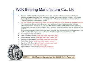 WQK bearing products overview - WQK Bearing Manufacture Co., Ltd - PDF ...