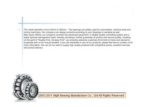 WQK bearing products overview - WQK Bearing Manufacture Co., Ltd - PDF ...