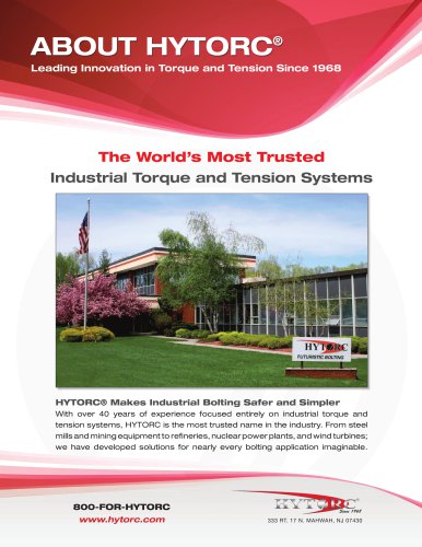 About HYTORC - HYTORC - PDF Catalogs | Technical Documentation | Brochure