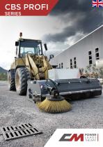 Sweeper bucket - CBS PROFI 300 - CM Srl - for loaders